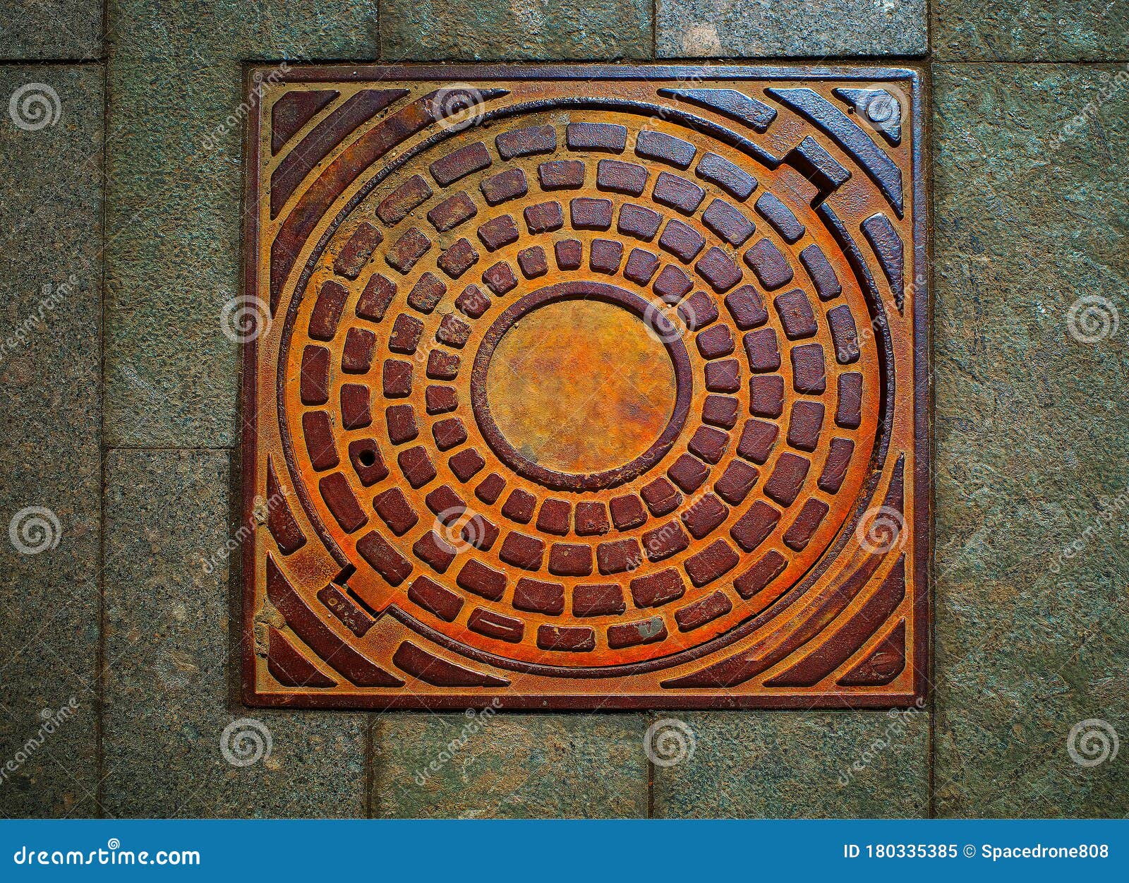Vintage Dramatic Sewer Hatch Background Stock Image - Image of abstract ...
