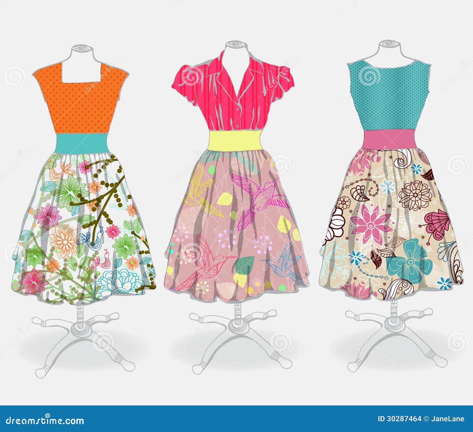 Vintage dress background stock vector. Illustration of pattern - 30287464