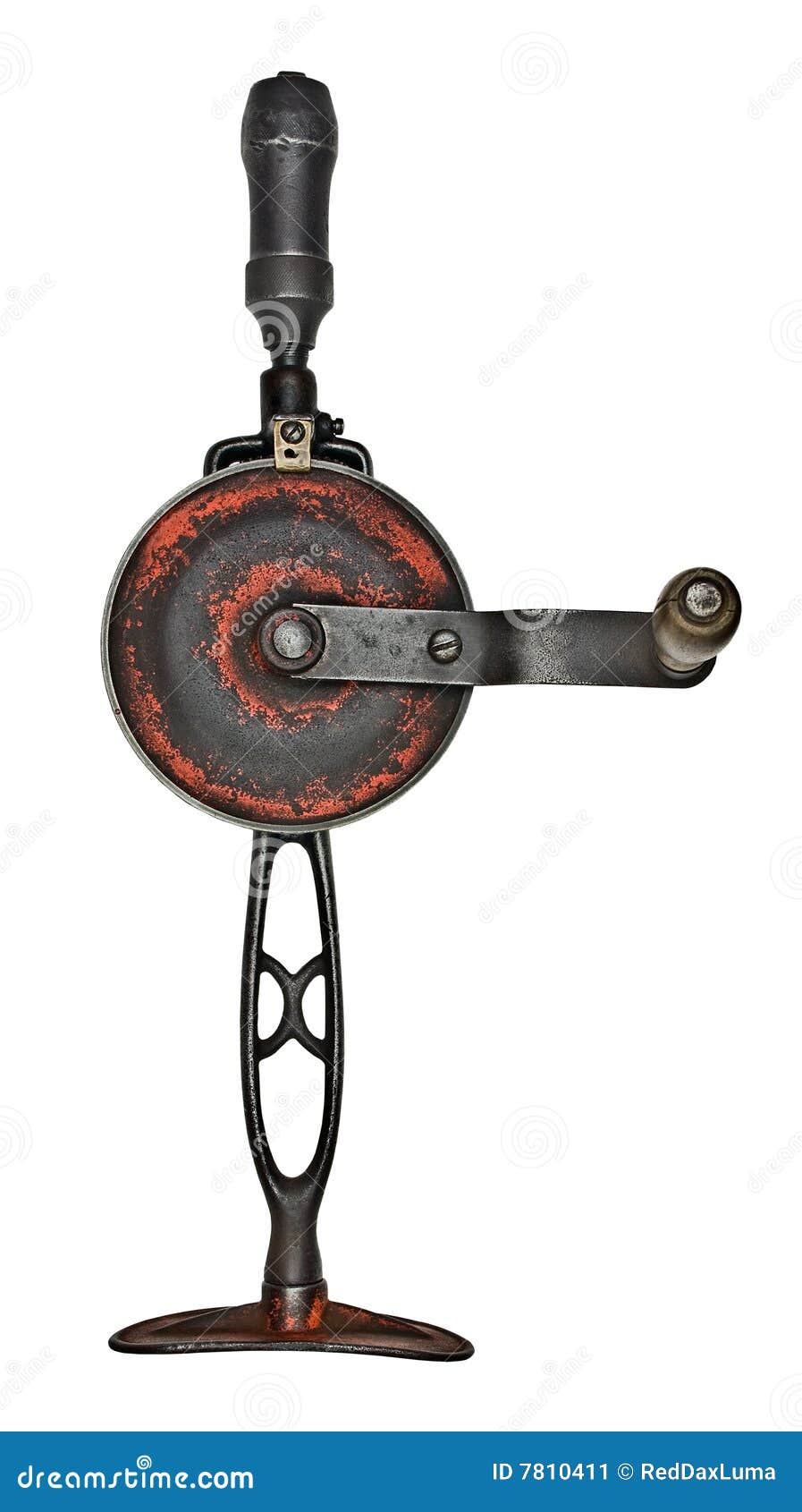 Vintage drill stock image. Image of hand, antique, hole - 7810411