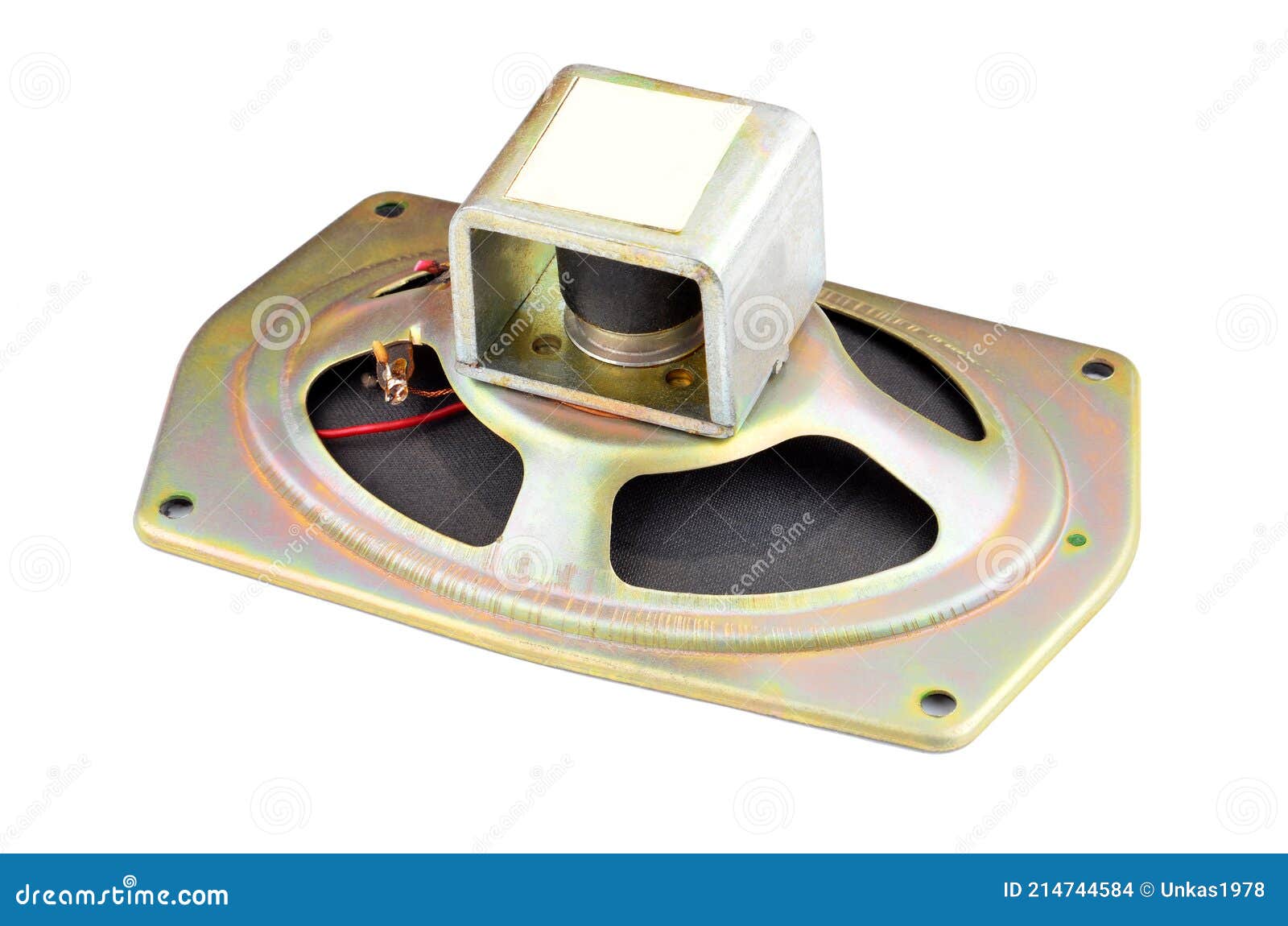 Vintage dynamic speaker stock photo. Image of broadcasting - 214744584