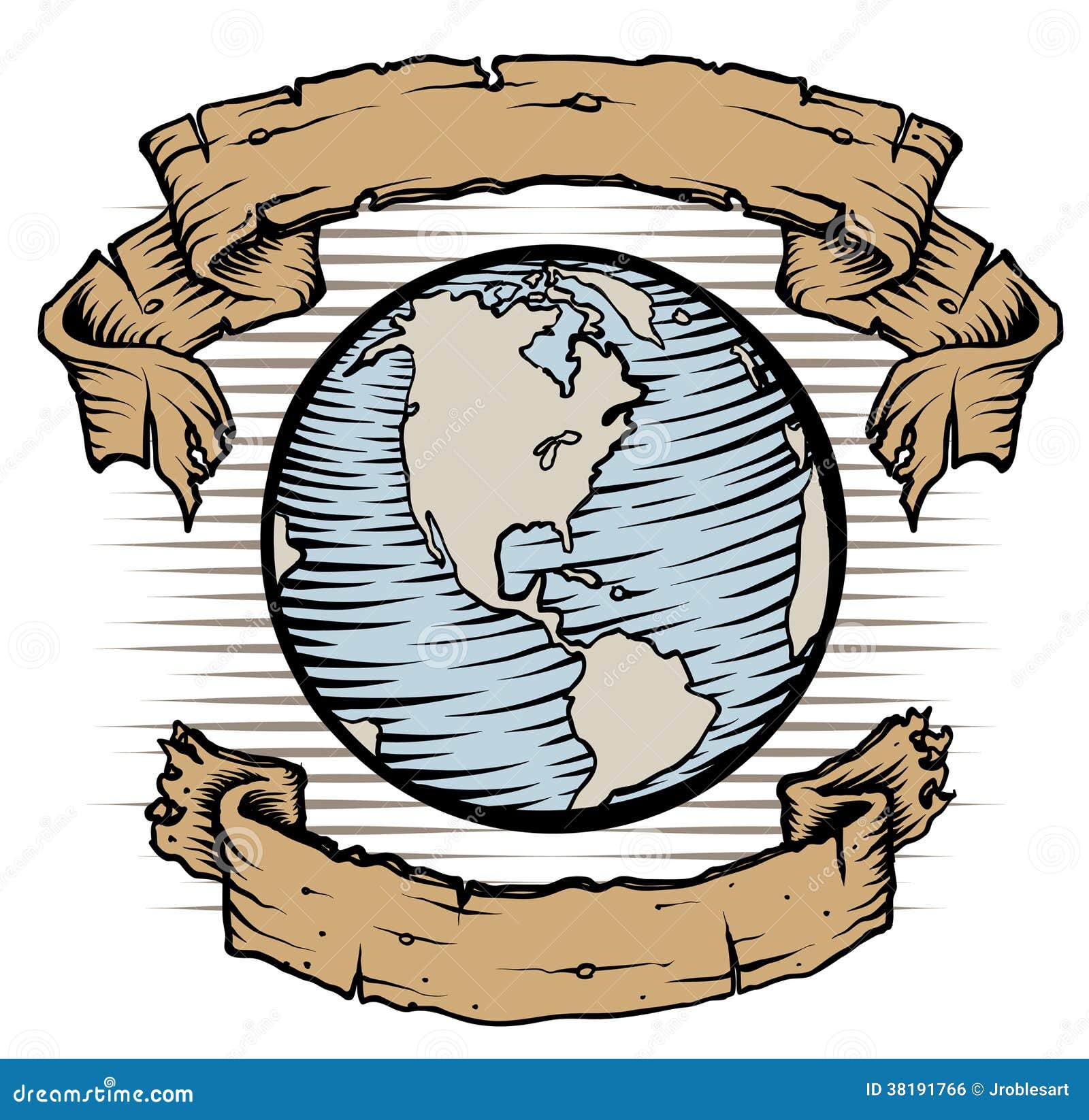 Vintage Earth Illustration