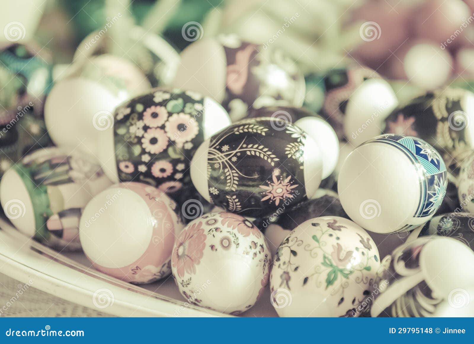 Vintage Easter Eggs stock photo. Image of natural, multi - 29795148