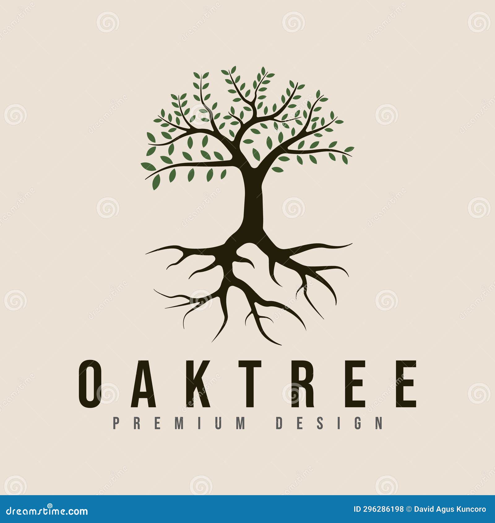 Vintage Eichenbaum Logo-Vektor Minimalistisch Illustrationsdesign Pine ...