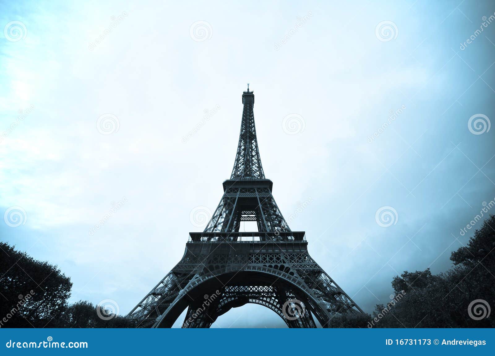Vintage Eiffel tower stock image. Image of europe, tower - 16731173