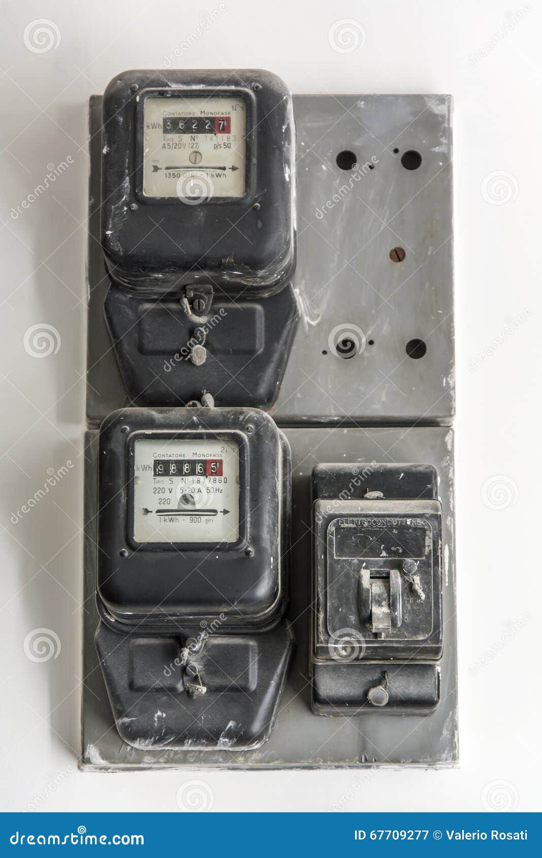 Vintage electric counter stock image. Image of electrical - 67709277