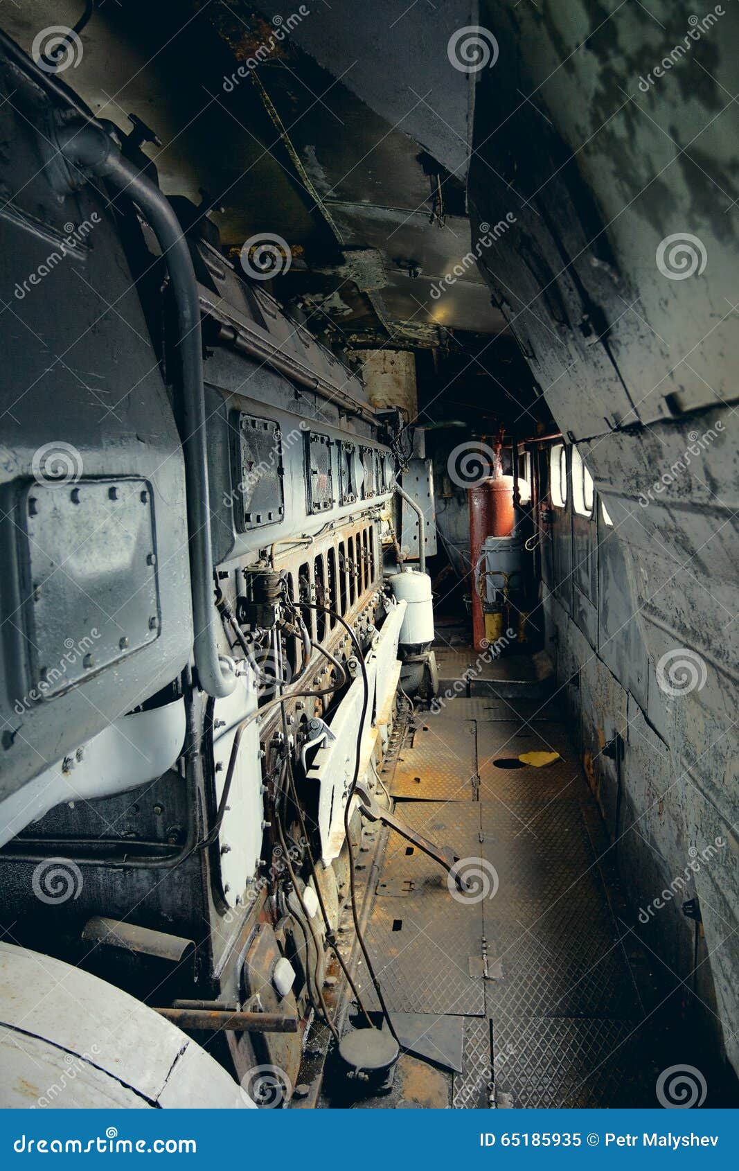 Vintage Electric Locomotive Interior Stock Image - Image of fuel ...
