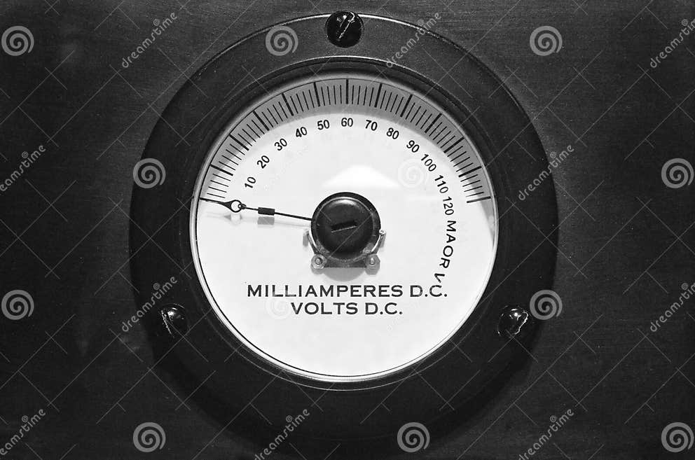 Vintage electric meter stock photo. Image of black, electricity - 82740092