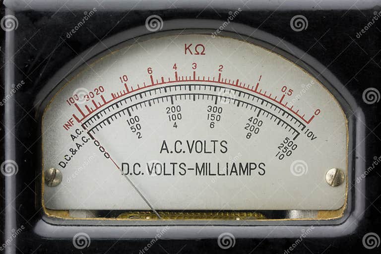 Vintage Electric Multimeter. Stock Image - Image of retro, needle: 8059075