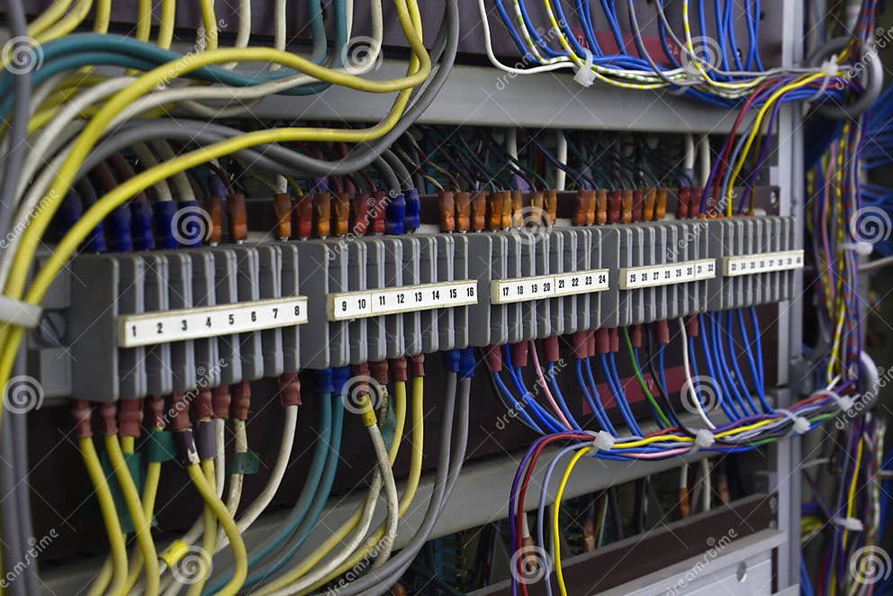 Vintage electrical wiring stock image. Image of communication - 19813635