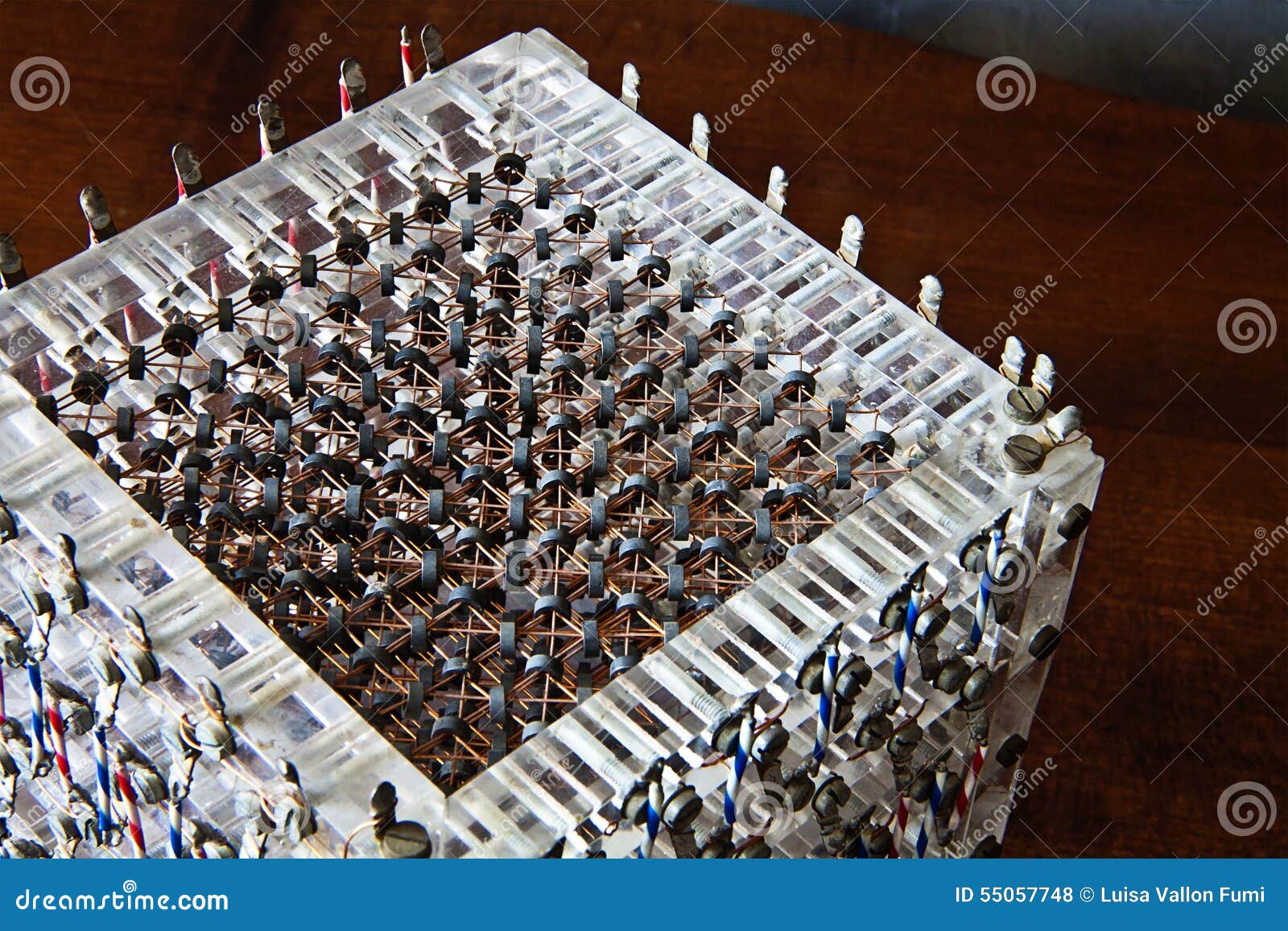 Vintage Electronic Technology, Core Memory Block Stock Photography ...