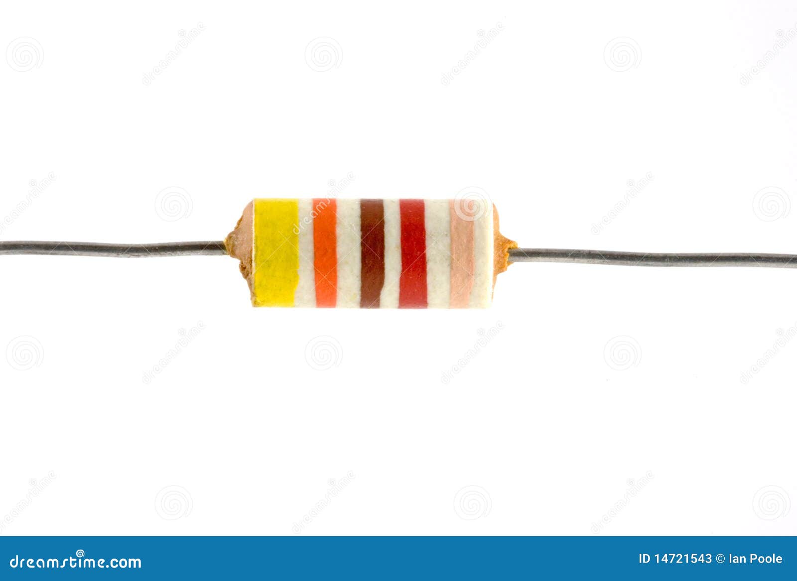 Vintage Electronics Resistor Stock Image - Image of orange, vintage ...