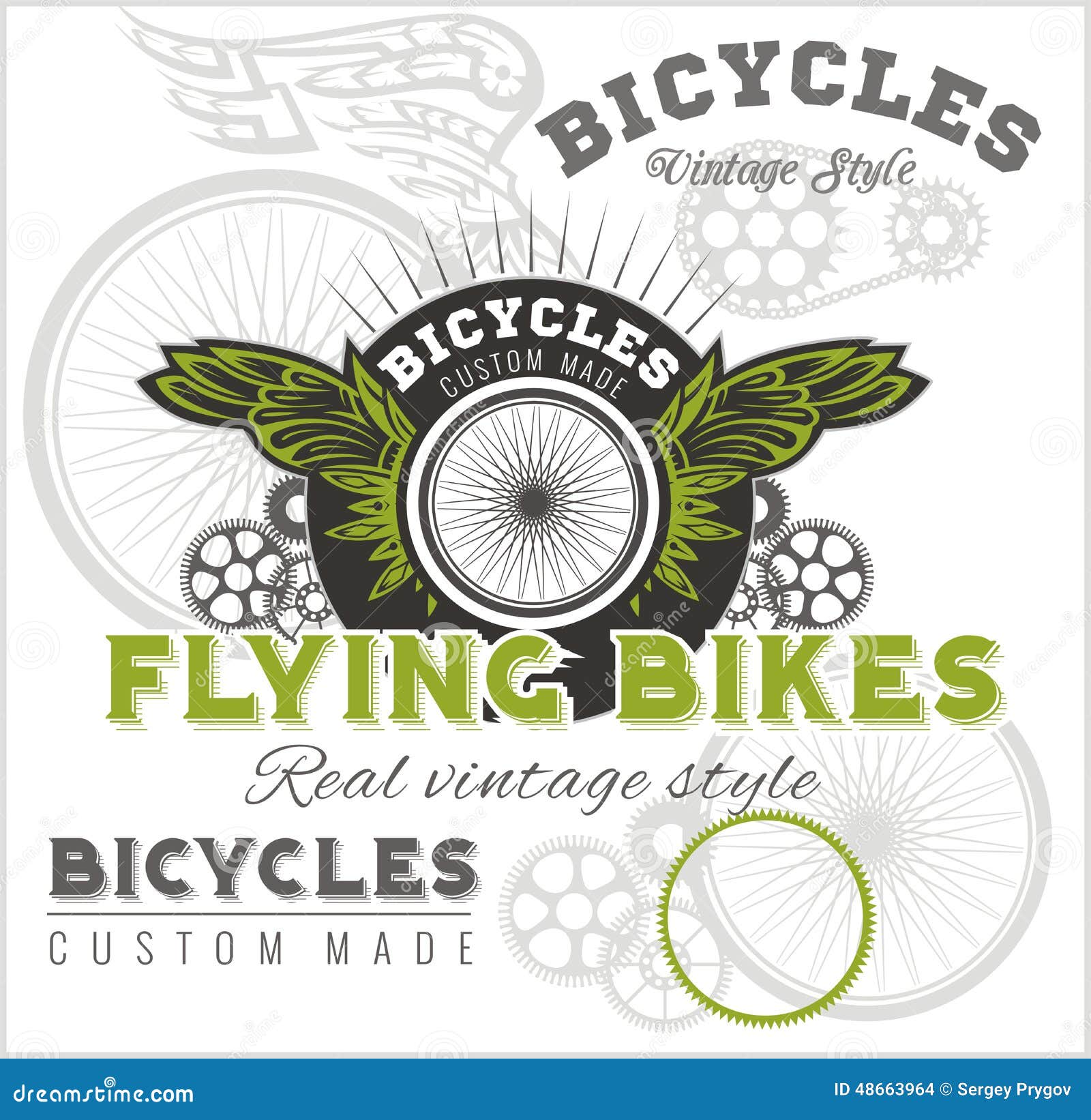Bicycle Label Vector Illustration | CartoonDealer.com #59283676