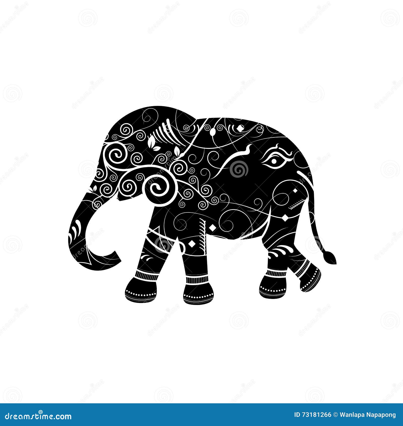 Vintage Elephant Logo. With Ivory And Grass Icon. Premium, Luxury ...