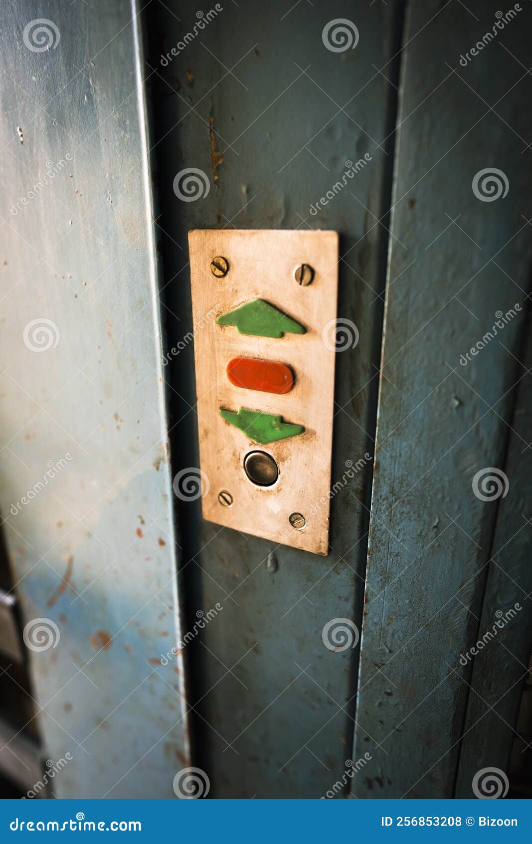 Vintage elevator buttons stock photo. Image of oldfashioned - 256853208