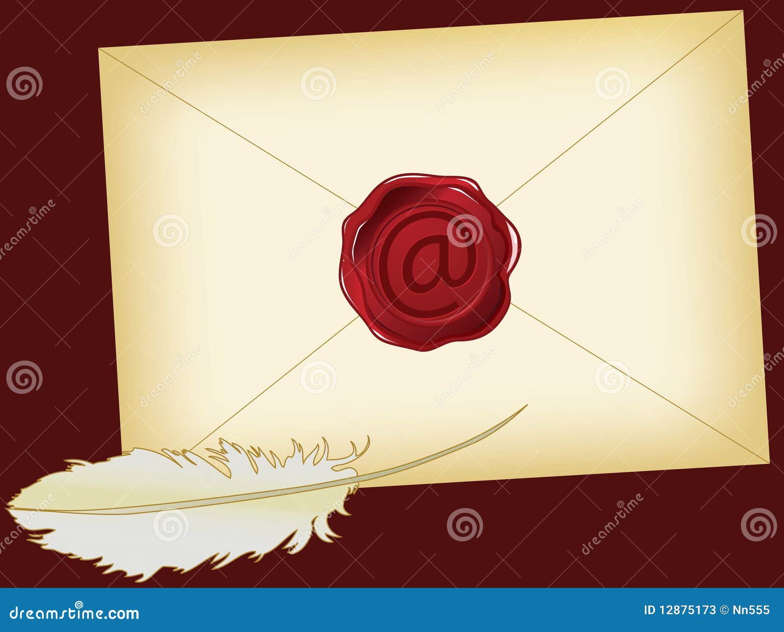 Vintage email stock vector. Illustration of business - 12875173