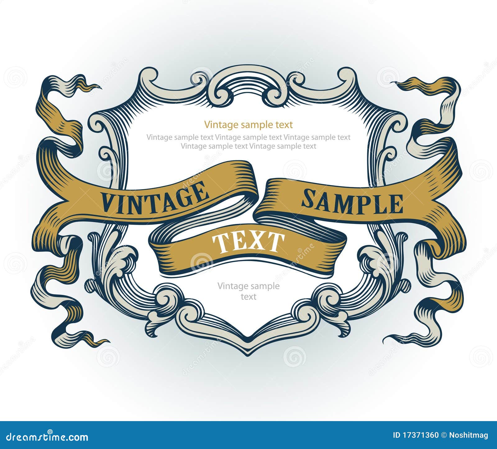 Vintage Emblem Made In Vector Heraldic Composed With Wild Lion ...