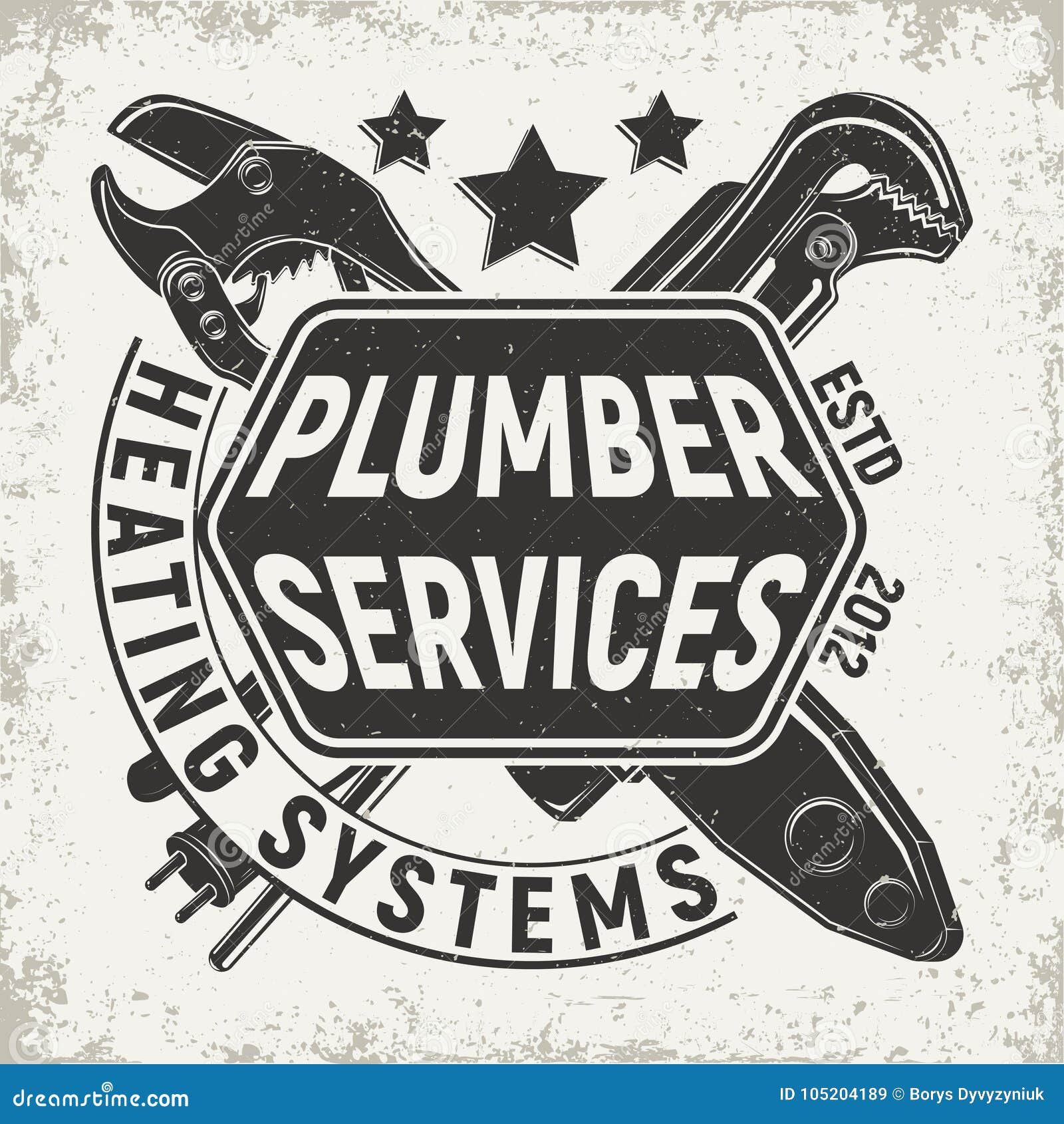 Vintage emblem design stock vector. Illustration of banner - 105204189