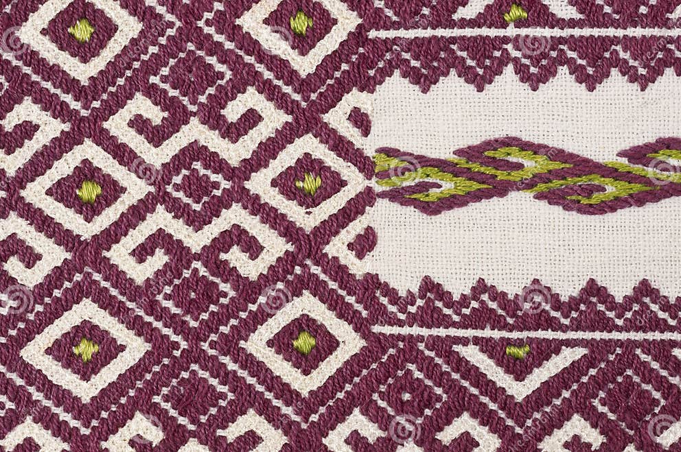 Vintage Embroidery Textile Design Stock Photo - Image of detail ...