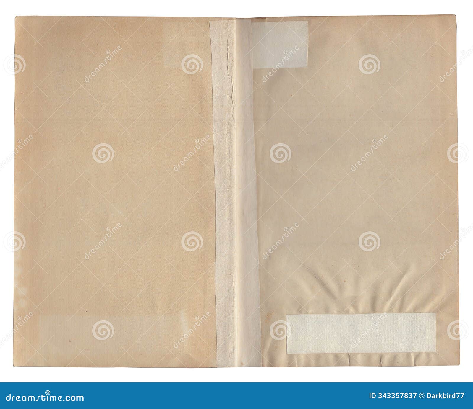 Vintage Empty Background of Old Book Paper Texture Isolated Stock Image ...