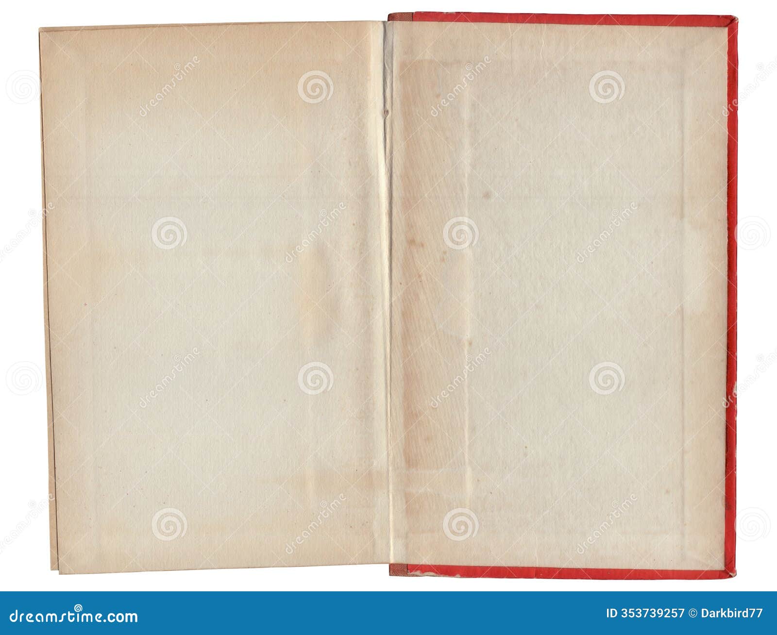 Vintage Empty Background of Old Book Paper Texture Isolated Stock Image ...