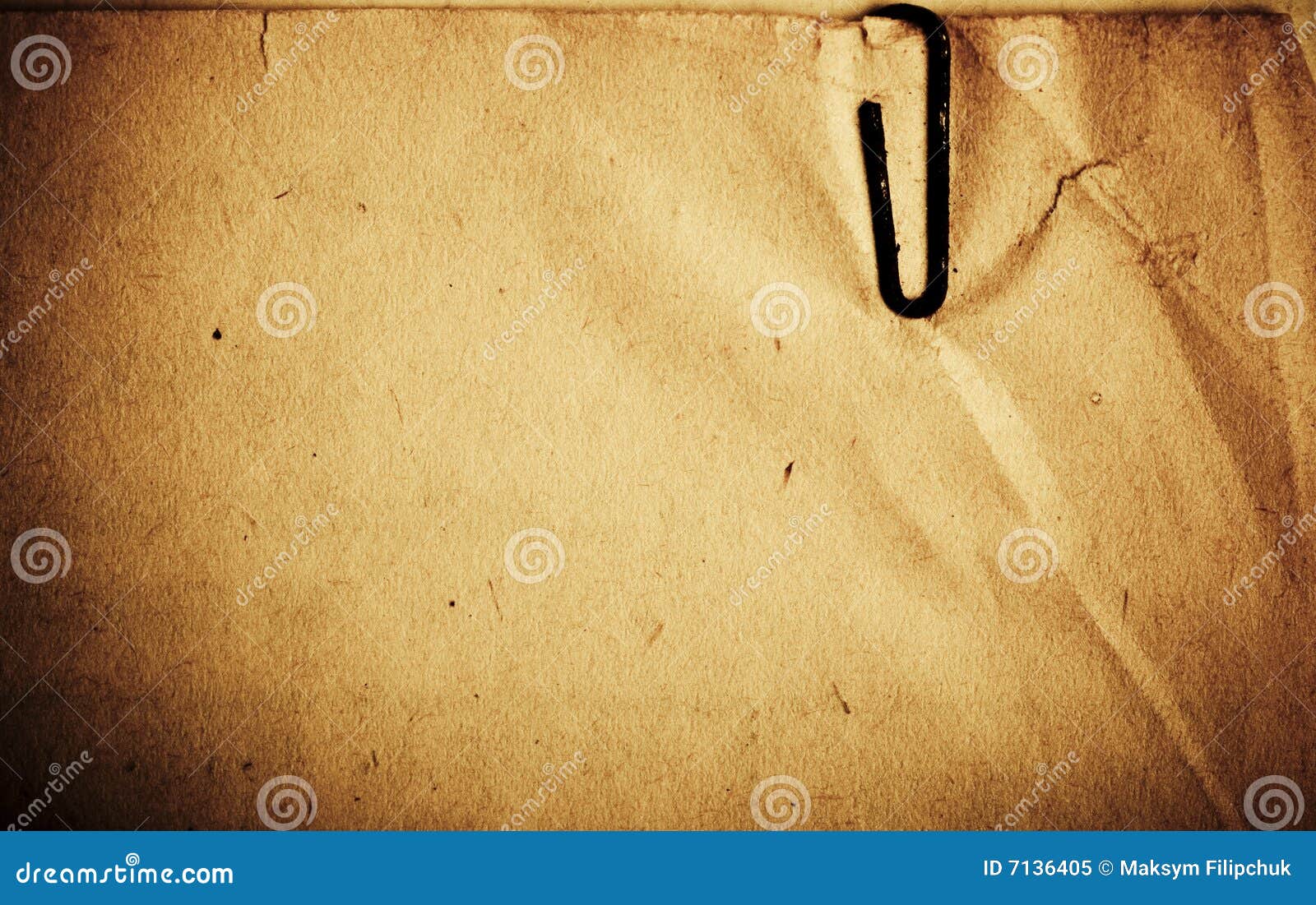 Vintage Empty Message Card with Rusty Clip Stock Image - Image of ...