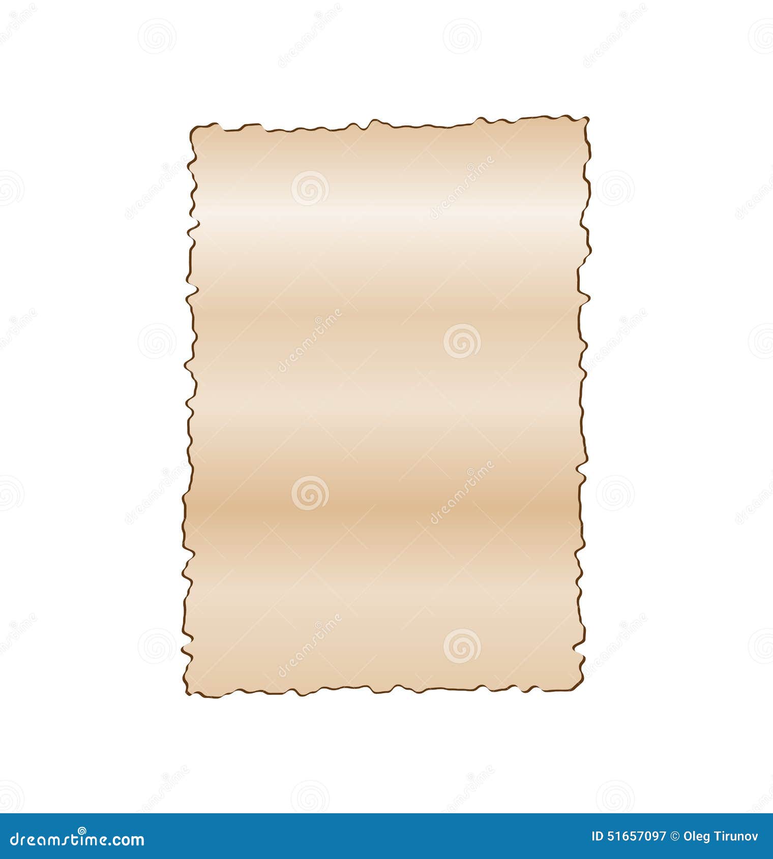 Vintage Empty Paper Isolated on White Background Stock Vector ...
