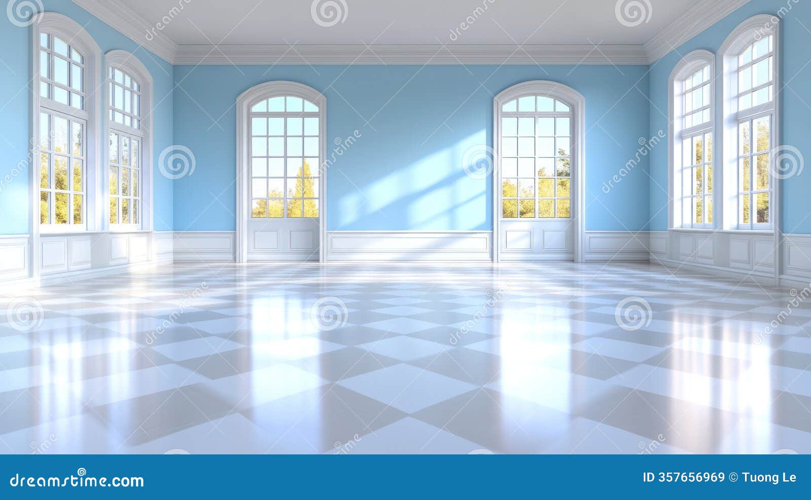 Vintage Empty Room Background Stock Illustration - Illustration of room ...