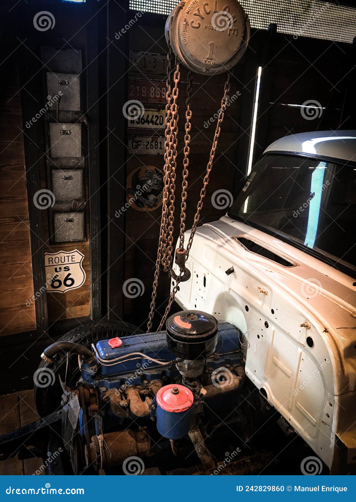 Vintage Engine Being Rebuilt Stock Photo - Image of mock, rebuild ...