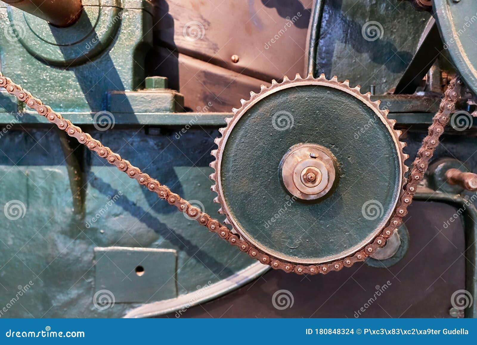 Vintage Engine Gears stock photo. Image of mechanic - 180848324