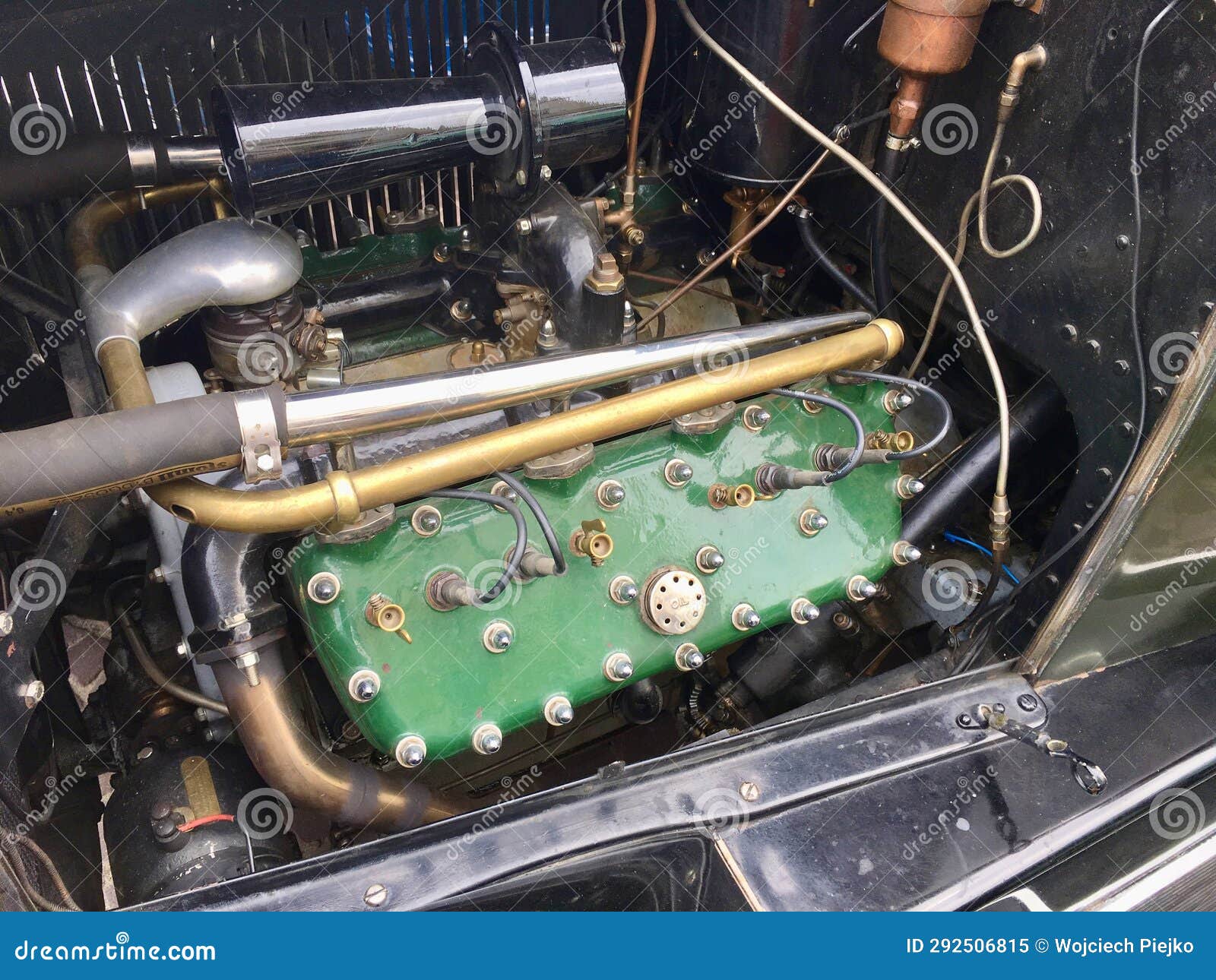 Vintage engine stock image. Image of auto, automobile - 292506815