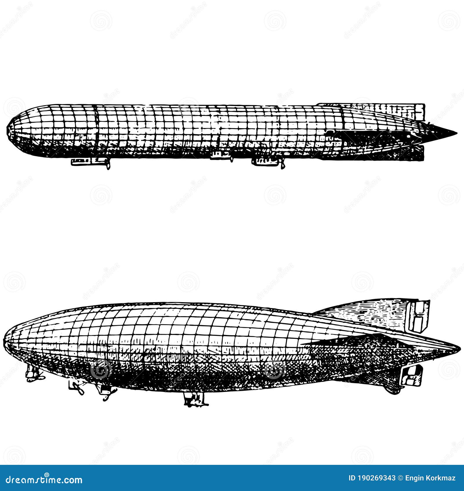 Airship Dirigible, Blimp. Transport Detailed Simple Style Logo Icon ...