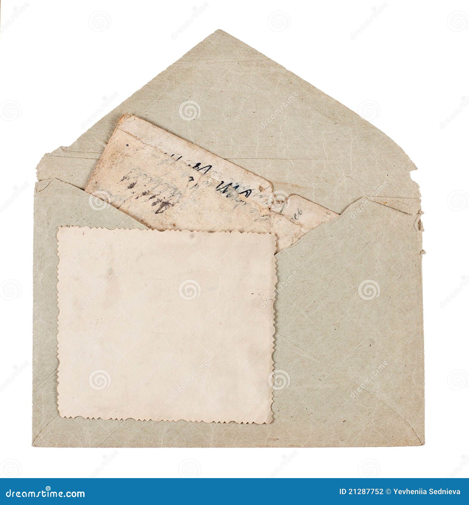 Vintage Envelope with Old Postcards Stock Photo - Image of envelope ...