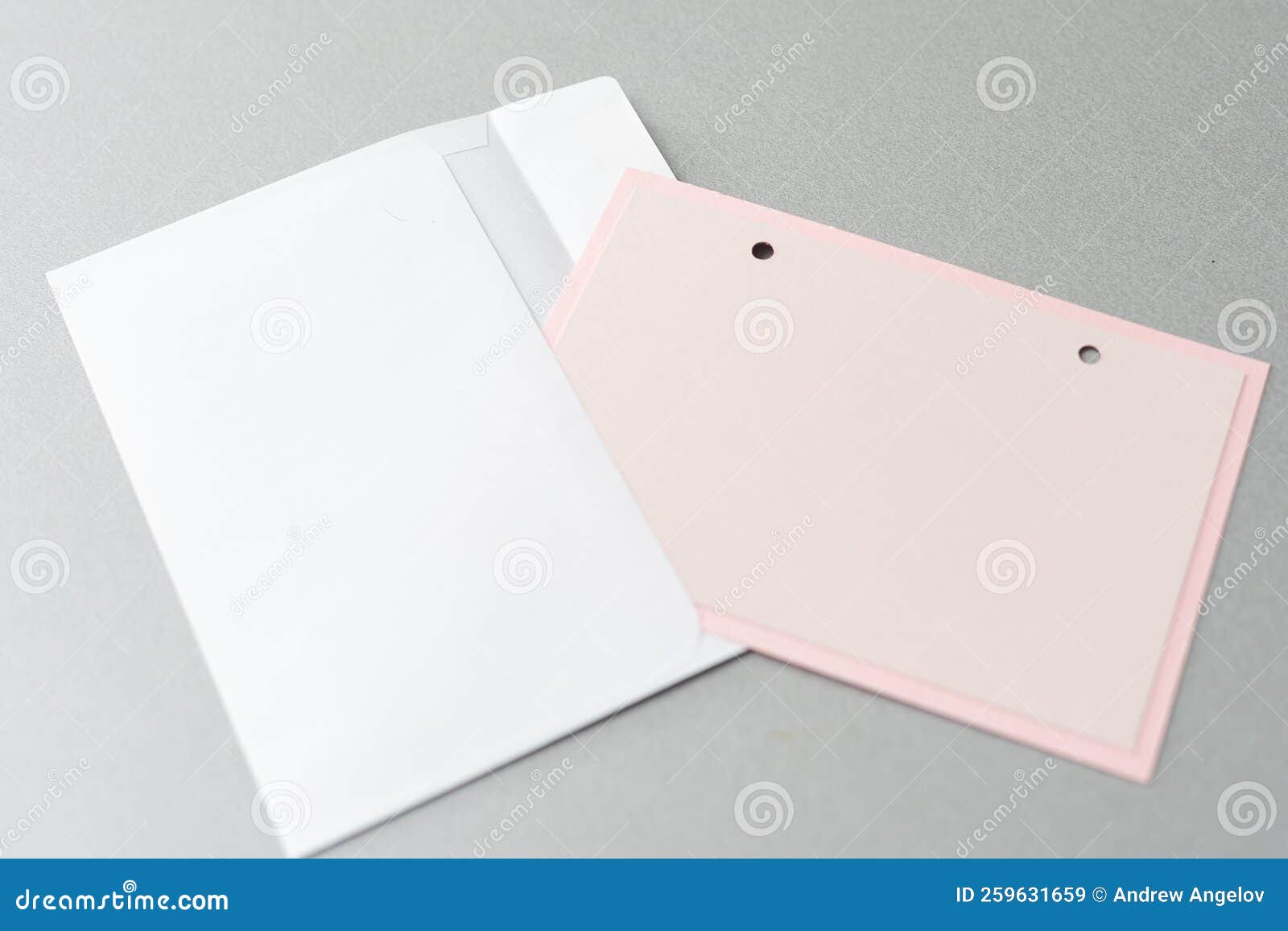 A Vintage Envelope with a Piece of Paper Stock Image - Image of ...