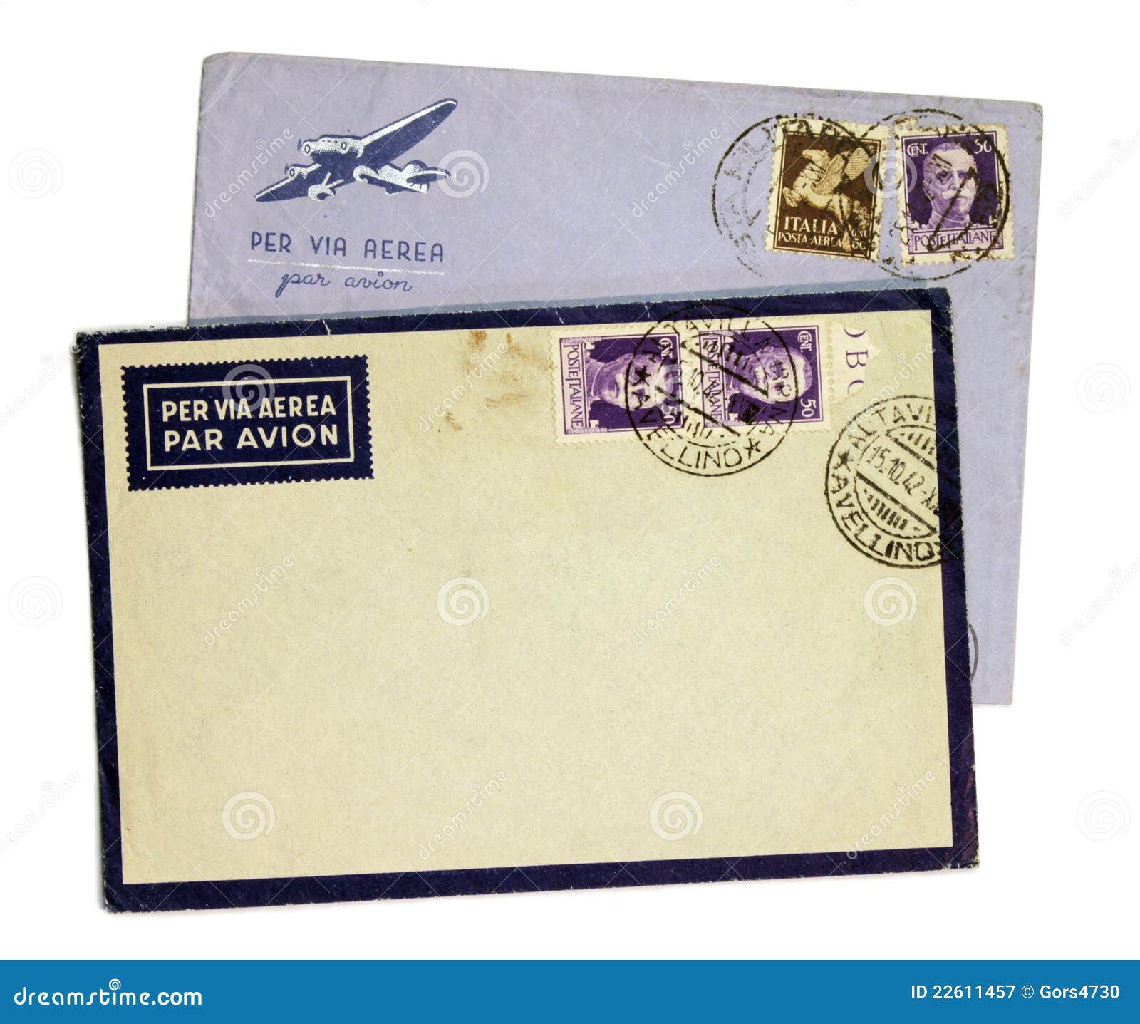 Vintage Envelopes editorial photography. Image of postmark - 22611457