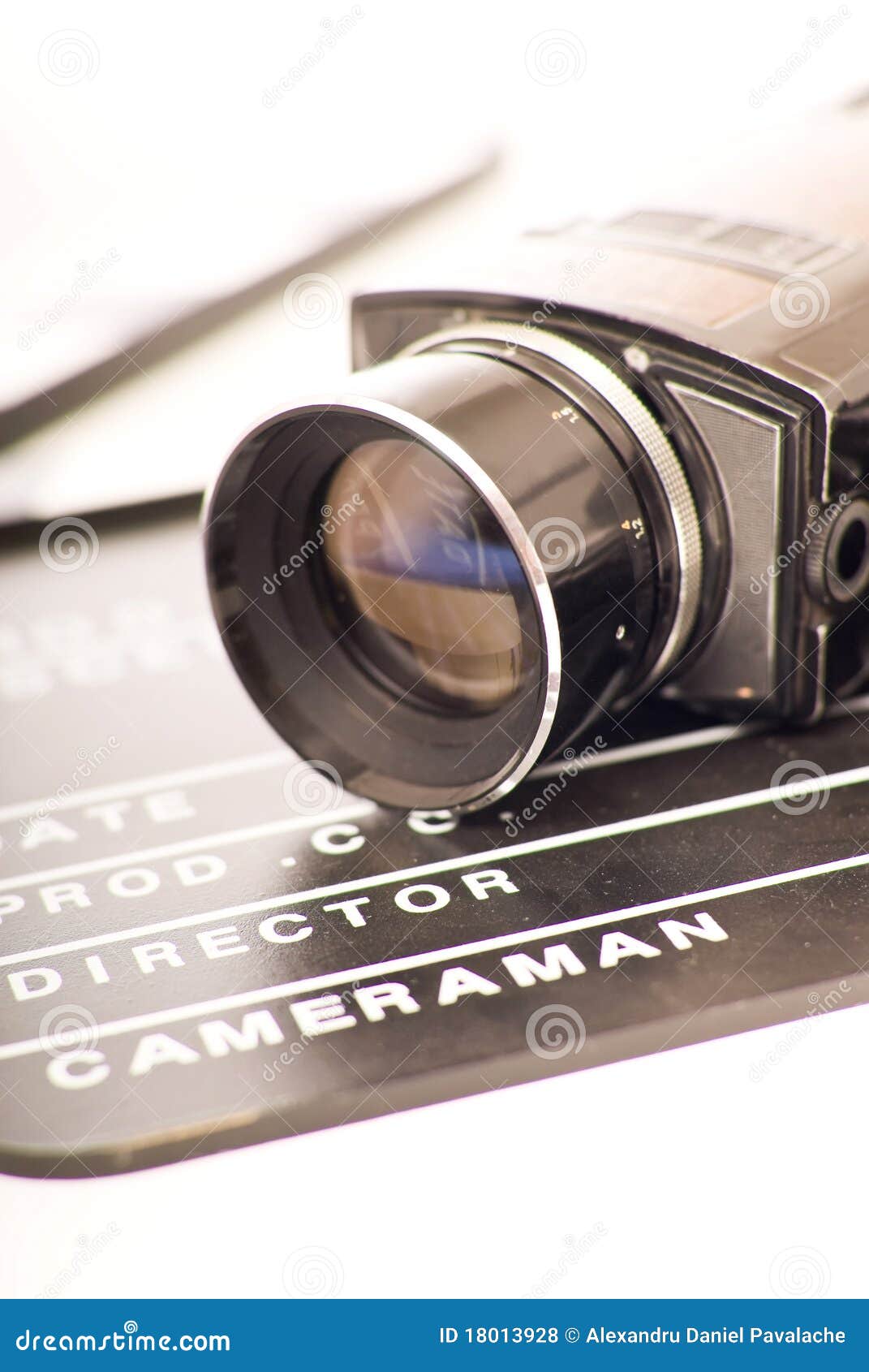Vintage Equipment for Video Recording. Stock Photo - Image of green ...