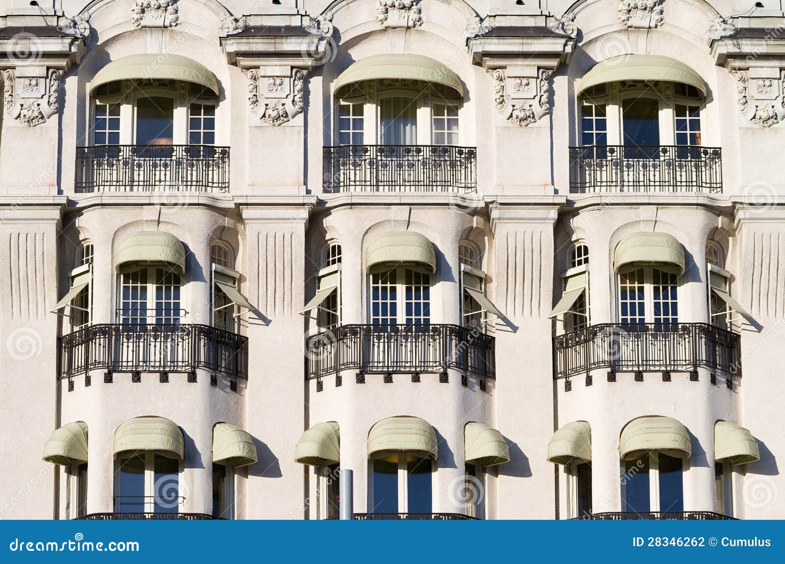Vintage facade. stock photo. Image of urban, windows - 28346262
