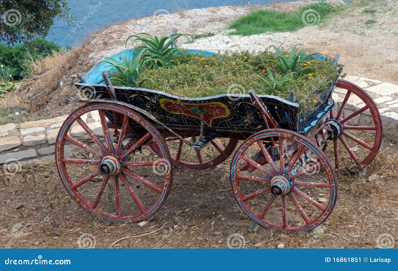 Vintage farm cart . stock image. Image of quaint, ornament - 16861851