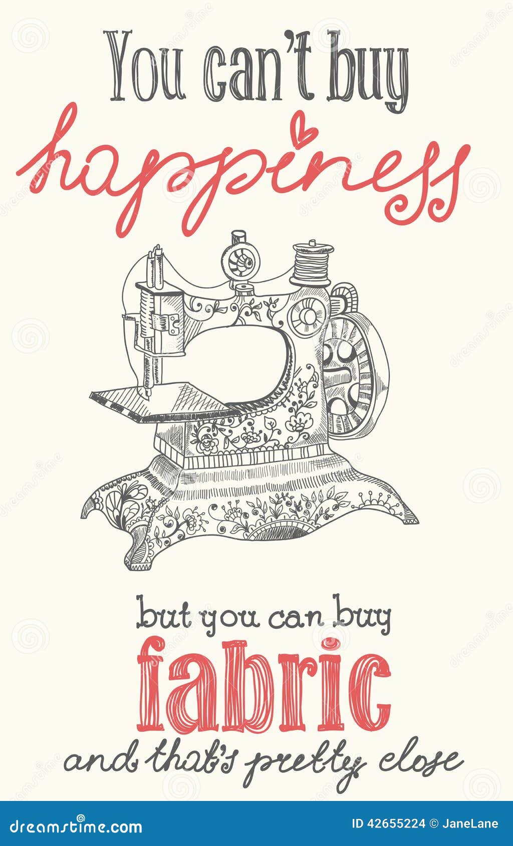 Vintage Fashion And Sewing Poster With Pin Cushion Cartoon Vector ...