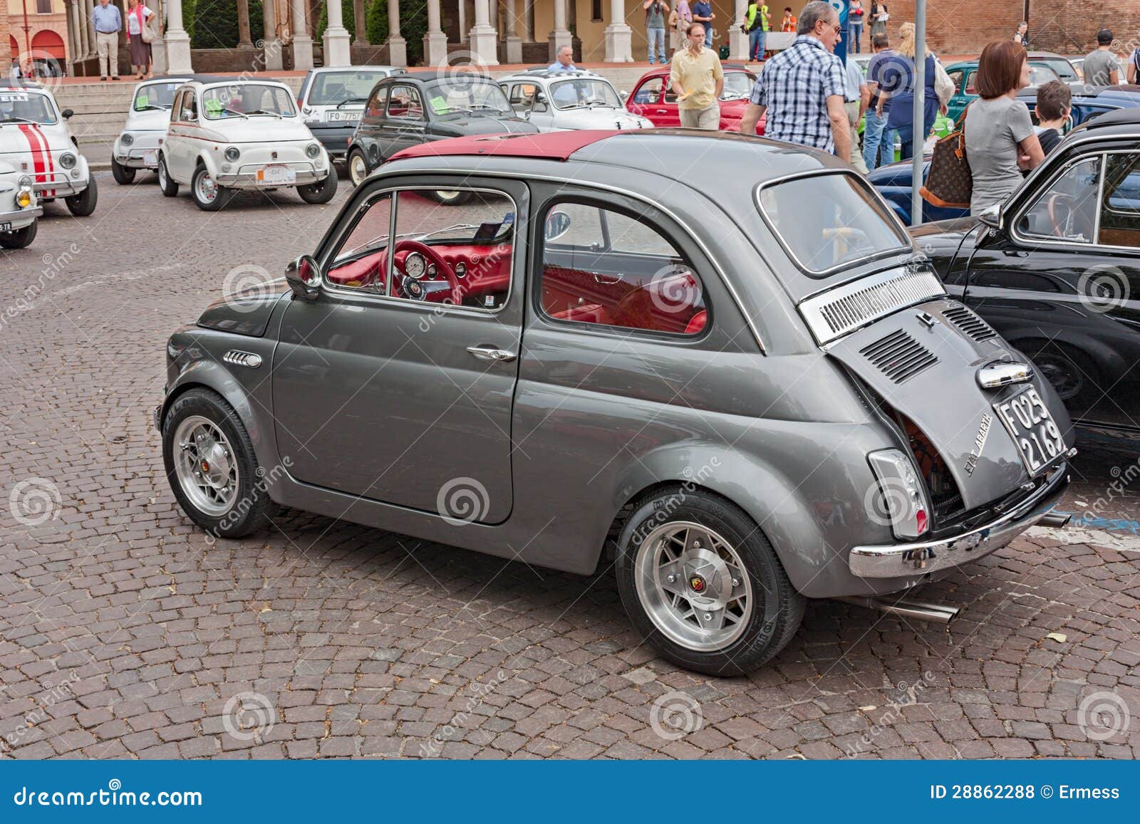 Vintage Fiat 500 Abarth editorial stock photo. Image of rally - 28862288