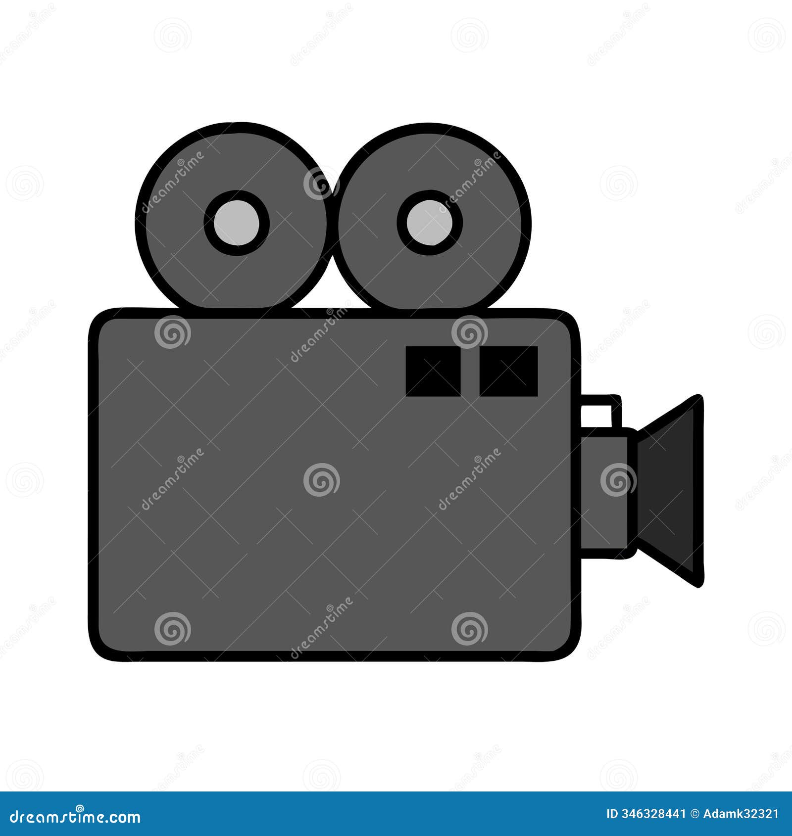 Vintage Film Camera Vector for Cinematic and Multimedia Design Projects ...