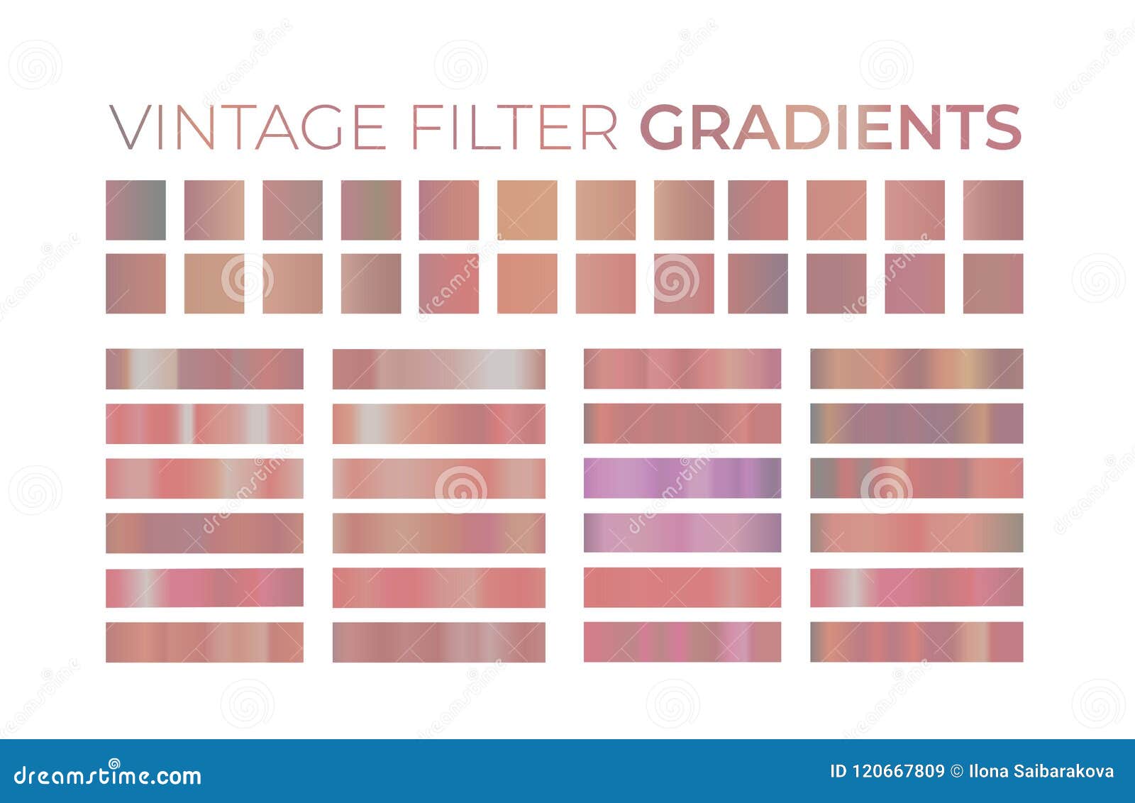 Vintage Filter Ui Gradient Collection Stock Vector - Illustration of ...