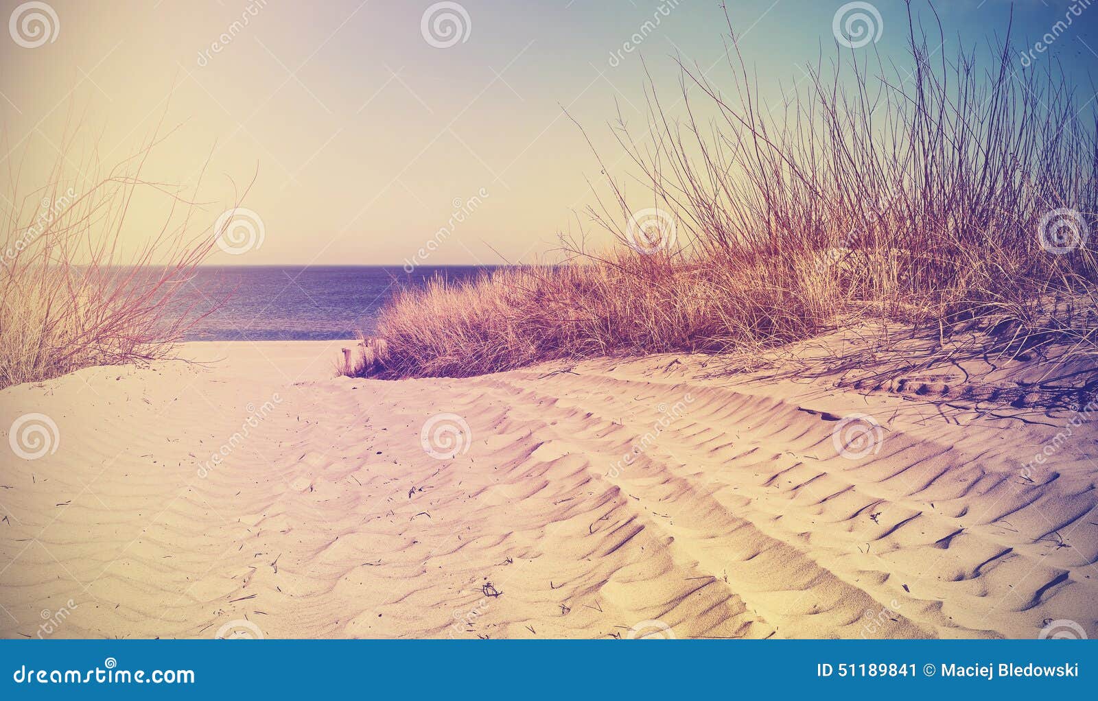 Vintage Filtered Beach, Nature Background or Banner Stock Image - Image ...