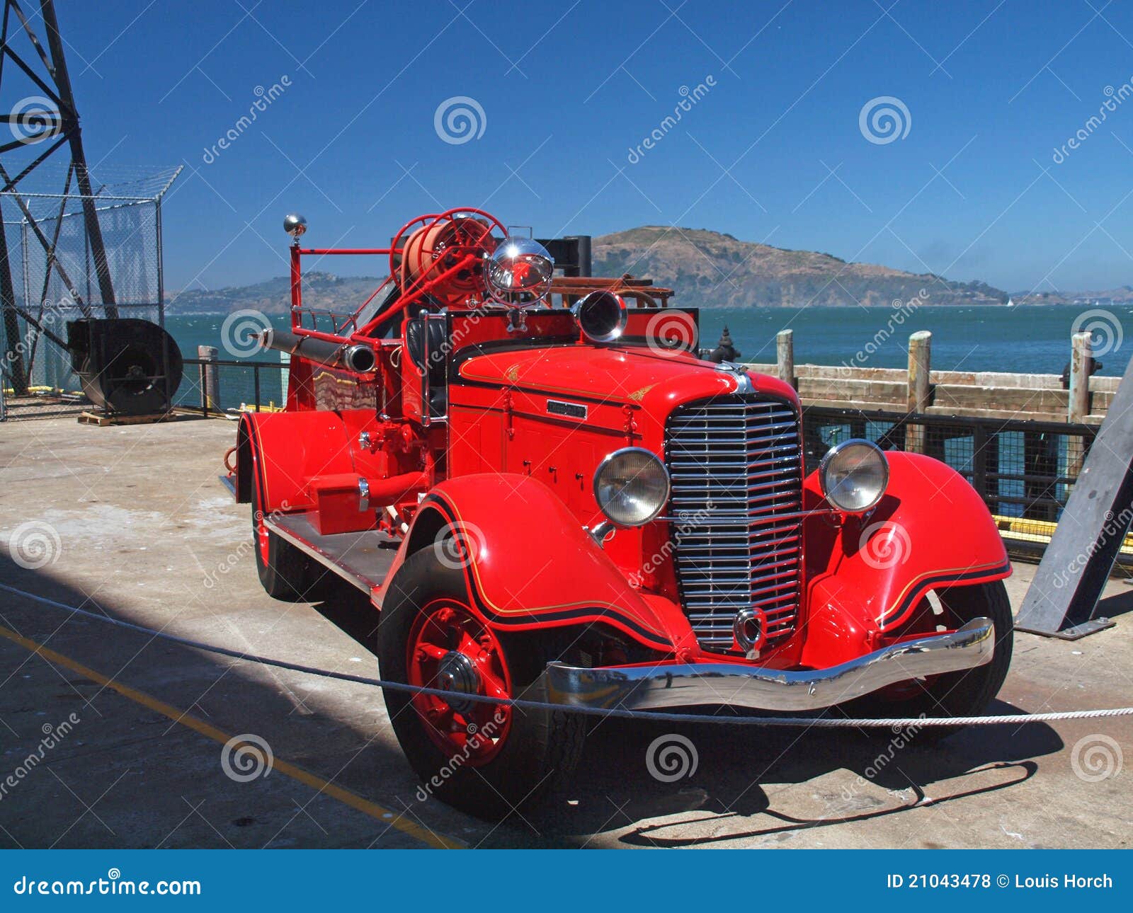 Vintage Fire Engine editorial stock photo. Image of motorized - 21043478