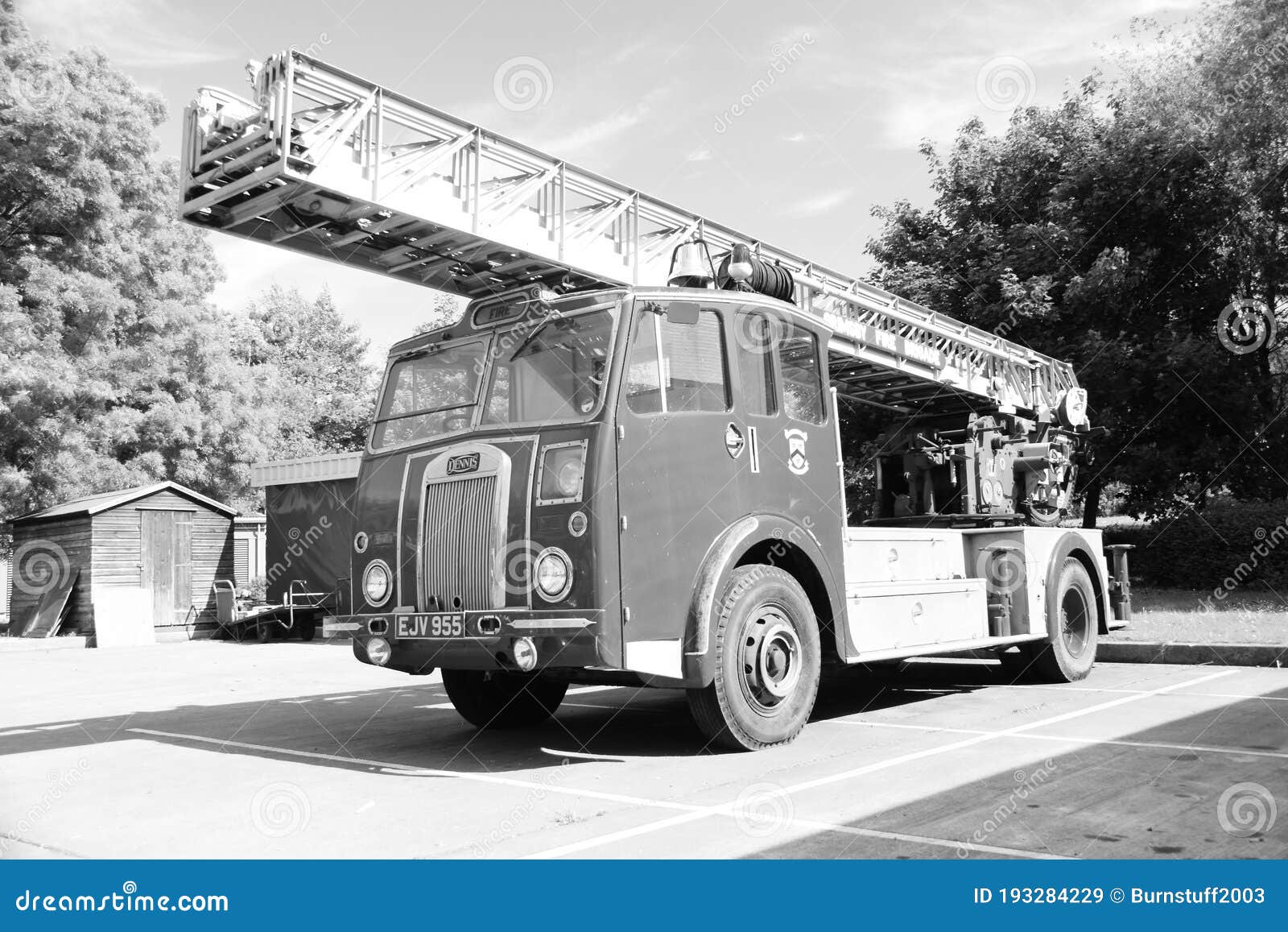 Vintage Fire Engine, Fire Appliance Editorial Stock Image - Image of ...