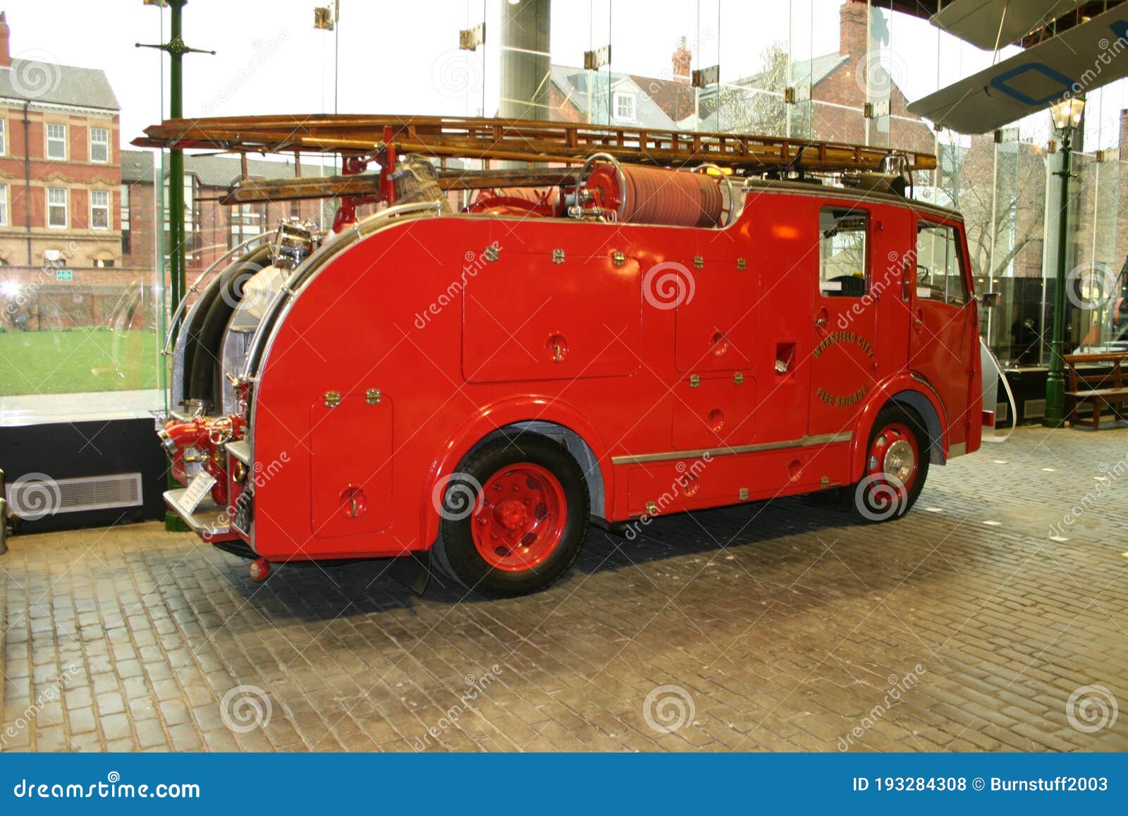 Vintage Fire Engine, Fire Appliance Editorial Stock Photo - Image of ...