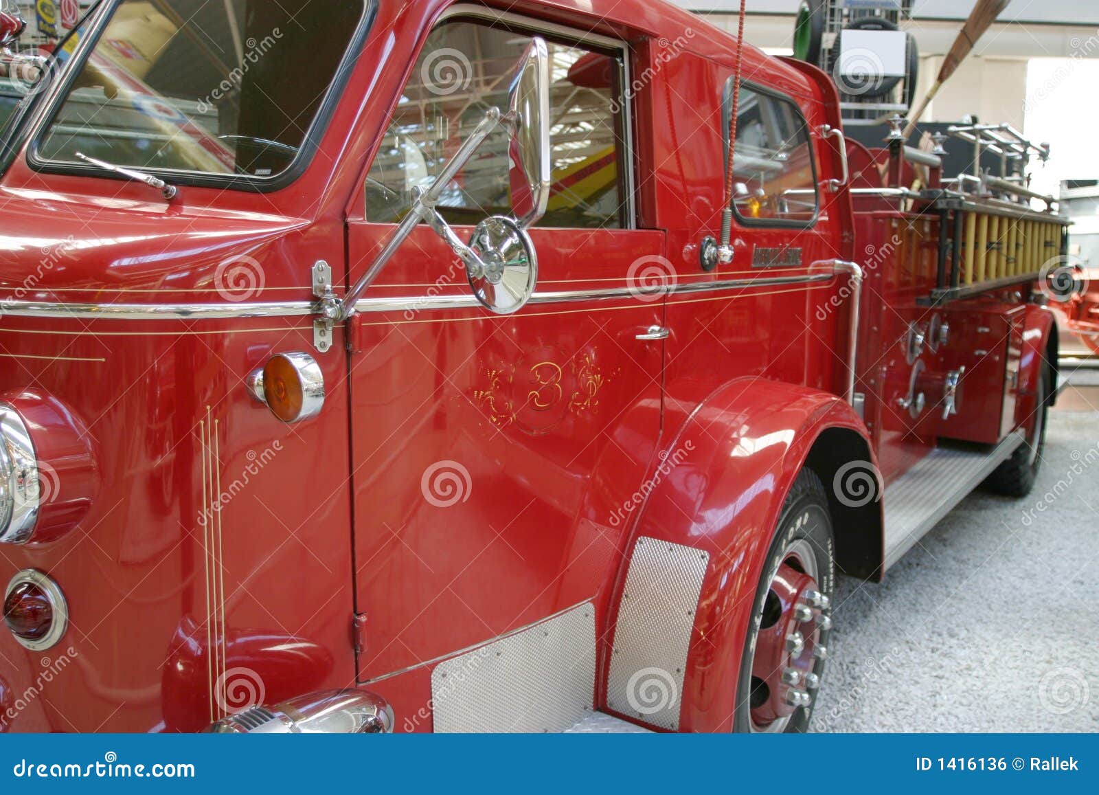 Vintage fire truck stock photo. Image of emergency, rescue - 1416136