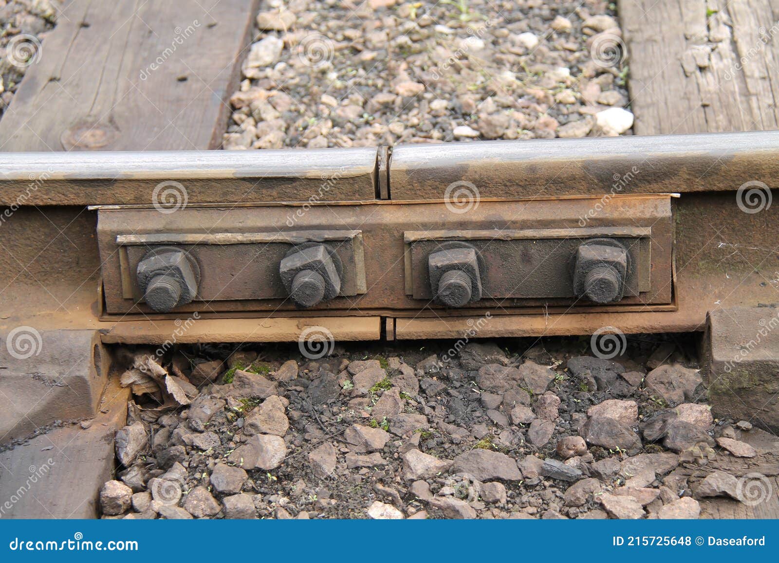 Railway Train Track Joint. Royalty-Free Stock Image | CartoonDealer.com ...