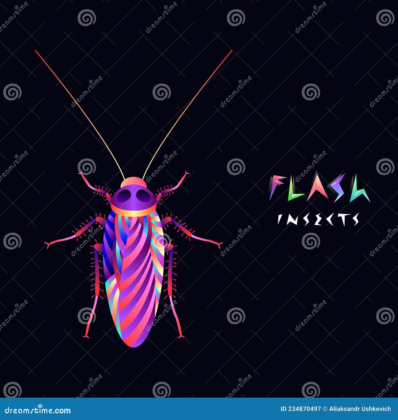 Modern Insects Infographic Design Template. Bugs And Beetles ...