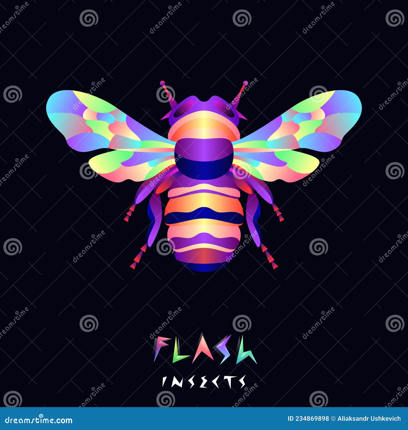 Modern Insects Infographic Design Template. Bugs And Beetles ...