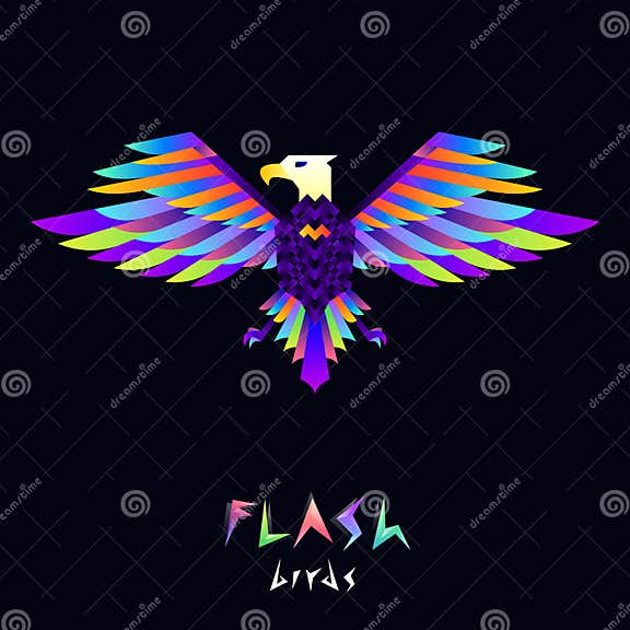 Flash eagle illustration stock illustration. Illustration of flash ...